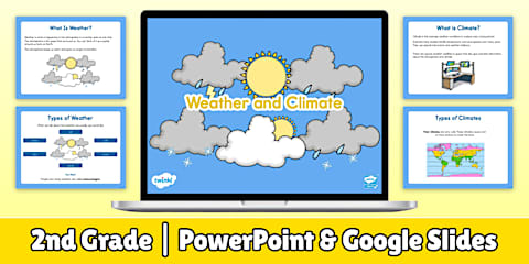 Second Grade The Clouds Above Us PowerPoint & Google Slides