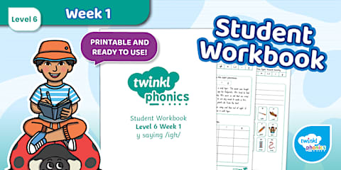 Twinkl Phonics ‘y’ saying /igh/ - Level 6 Week 1 Lesson 2 Weekly Pack