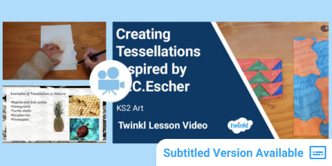 End of Year Maths: Escher Tessellations Project