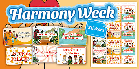 Harmony Day Instant Photo Style Display Images