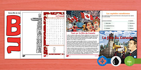 Fête du Canada Activity Booklet French