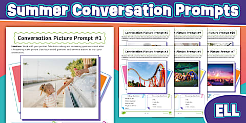 ESL 50 Fun Summer Questions - PPT and Cards [Teens, B1]