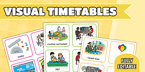 Animal Themed Visual Timetable Display