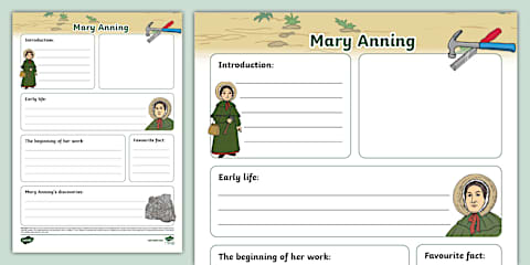 Paleontologist Word Mat Mary Anning