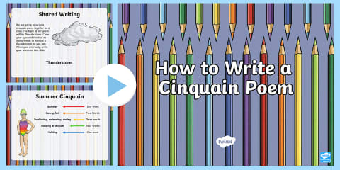 Winter Cinquain Writing Worksheet for 3rd-5th Grade