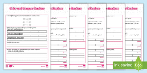 Read, Represent, Compare and Order Decimal Numbers Editable Observation ...