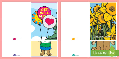 Get Well Soon Handprint Posters