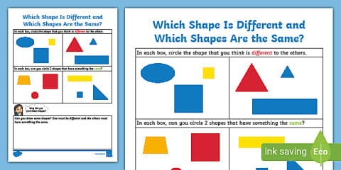 Sort Shapes and Describe the Sorting Rule Activity