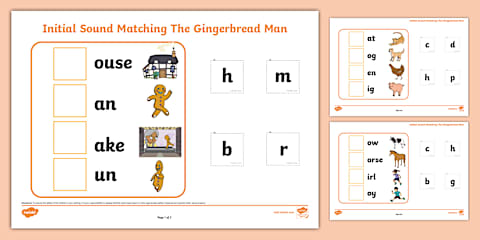 The Gingerbread Man Fix the Picture Activity