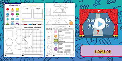 Libro de solapas: Figuras geométricas 2D