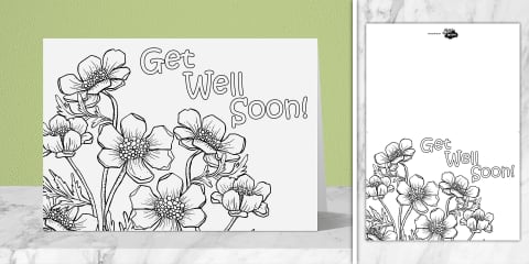 Get Well Soon Handprint Posters