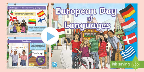 European Day of Languages Poster | Doodle Colouring Pages