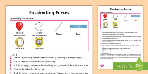 Rolling Ball Experiment Instructions | Twinkl Worksheet