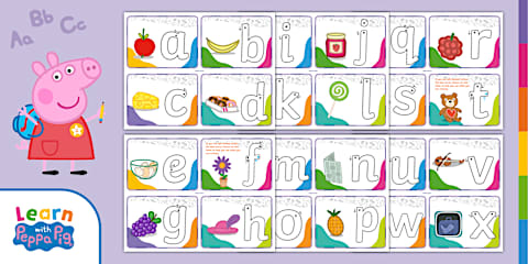 Peppa Pig: Number Matching to 5 Cut and Stick Worksheet