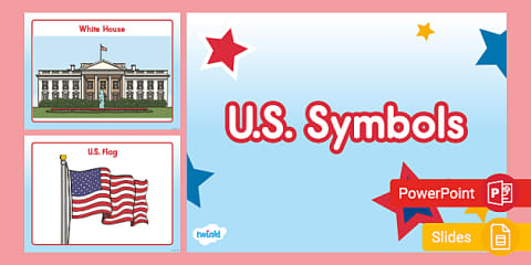 U.S. Symbols Read and Write the Room Activity for PreK-1st Grade
