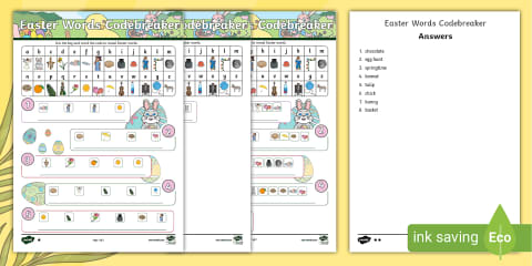 Easter Word Unscramble