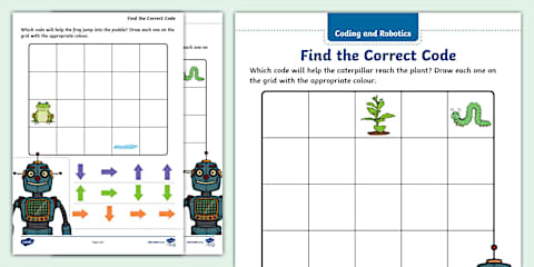 Grade R - Robotics and Coding - Term 2 Coding Worksheet: Getting Ready ...