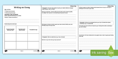 PEEL Writing Paragraph Worksheet – Twinkl