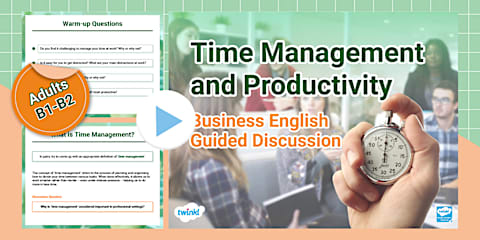 How to Organize Your Time Poster