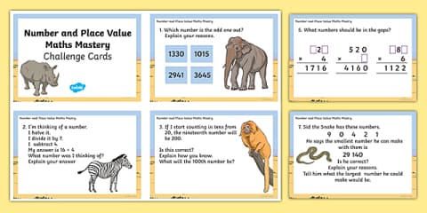 Maths Problems Challenge Cards | Maths Resources