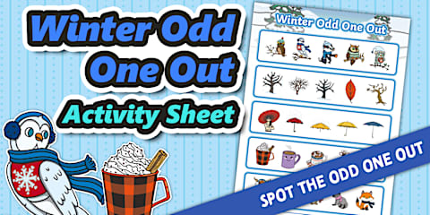 Winter Odd One Out Activity Sheet
