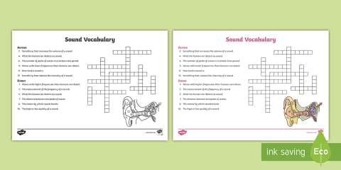 Sound and Waves Science Word Search for K-2nd Grade