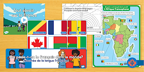 French-Speaking Countries around the World Activity Pack