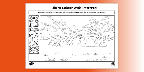 Uluru Watercolour Painting Activity