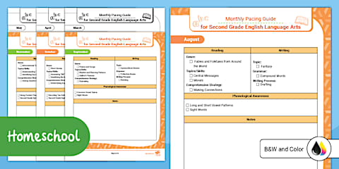 Monthly Interactive Pacing Guide for Homeschool | Fifth Grade Social ...