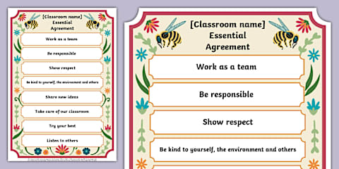 Our Classroom Agreement Poster
