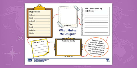 I Am Special Worksheet