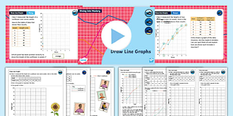 Year 5 Constructing a Line Graph Activity Sheets