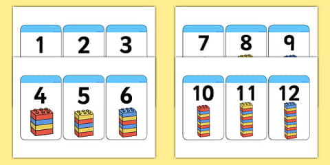 Build a Tower 1 to 30 Building Block Number Cards - Build A Tower 1-20 ...