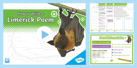 Limerick Poem Writing Template