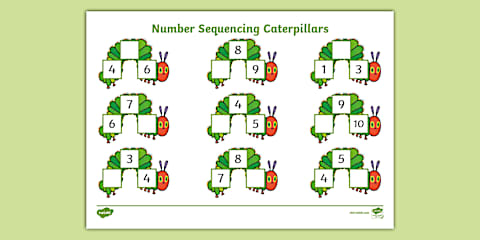 Ordering Numbers 1 to 10 Activity