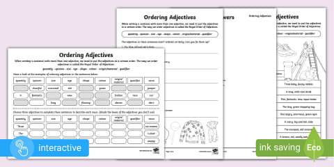 Evaluative Adjectives Resource Pack