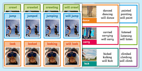 Past Present Future Verbs in Sentences Sorting Worksheet