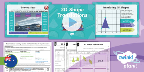 Year 5 Space: Translations Lesson 1