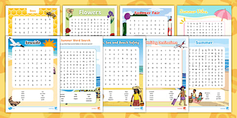 Summer Spot the Difference Activity Pack