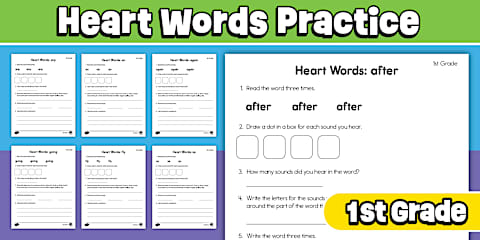 Stage 1 Heart Words