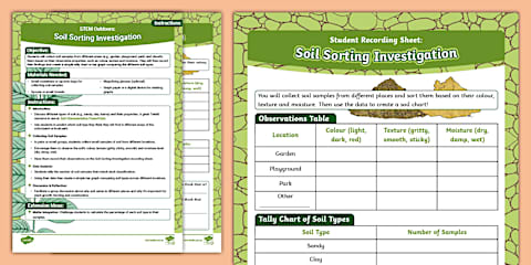 STEM Outdoors: Soil Sorting Investigation