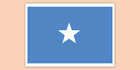 Map of Africa: Somalia Display Poster