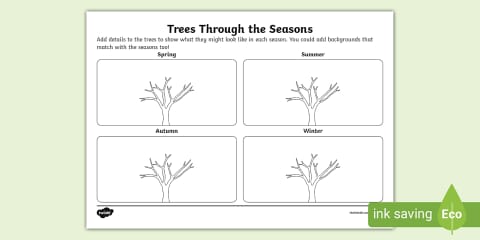 Seasonal Changes of Trees PowerPoint