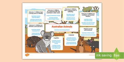 Australian Animals 'Hide and Seek' Sensory Activity