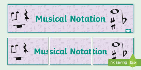 Rustic Classroom Banners Music
