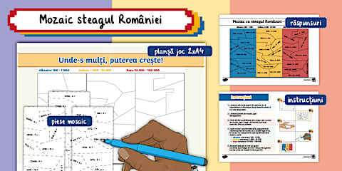 Steagul României – Pagini de colorat