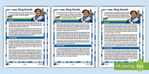 KS2 Mary Seacole Fact File