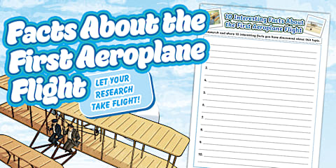 History of Aeroplanes Sequencing Worksheet