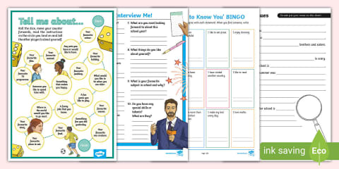 First Week Back at School Activity Pack F-2