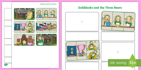 Goldilocks and the Three Bears Word Mat
